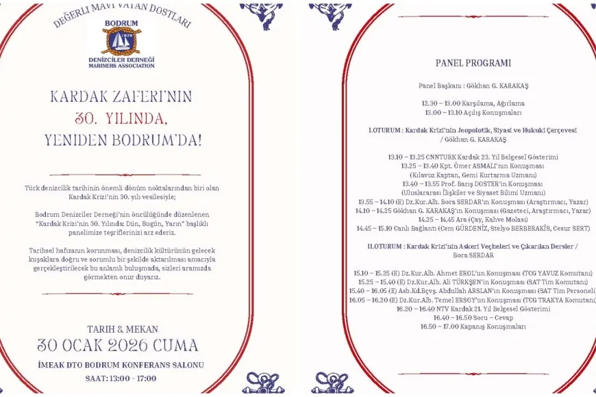 Kardak Krizi’nin 30. Yılında Büyük Panel: Bodrum Denizciler Derneği ...